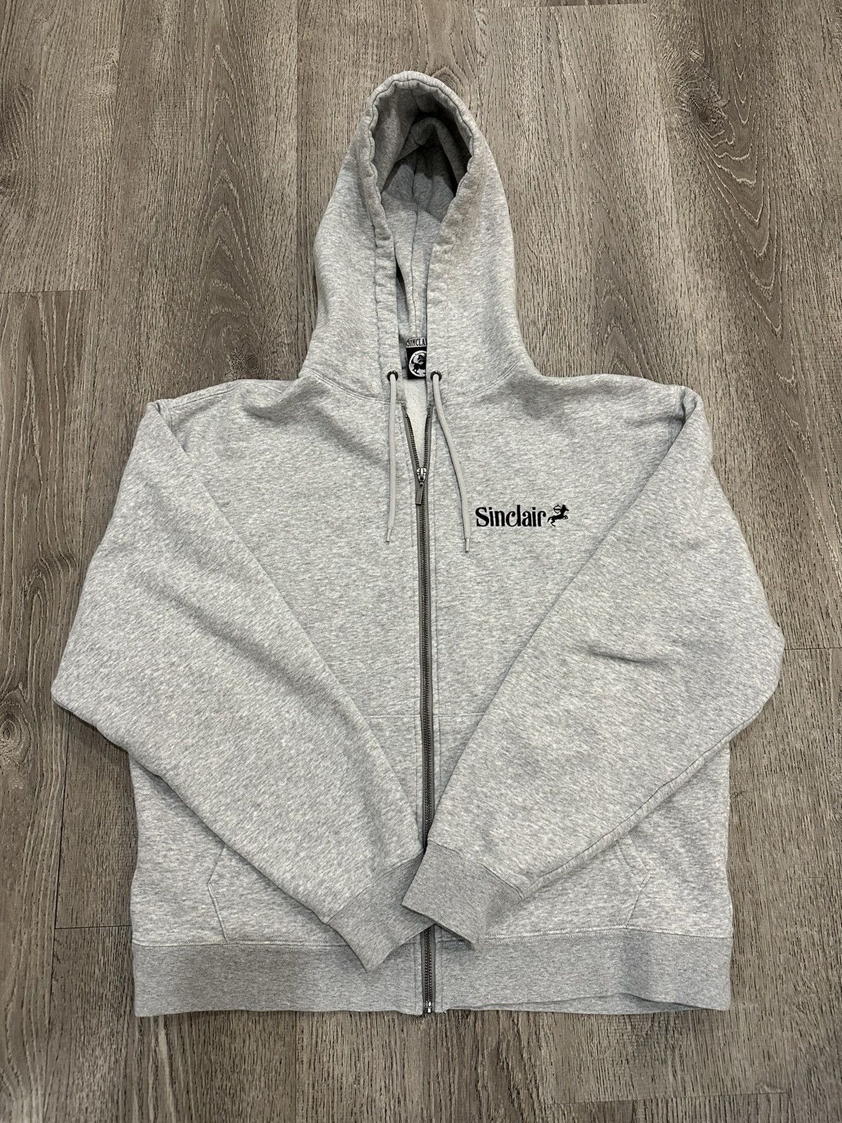 Sinclair Global Sinclair Global Heather Grey Zip Hoodie | Grailed
