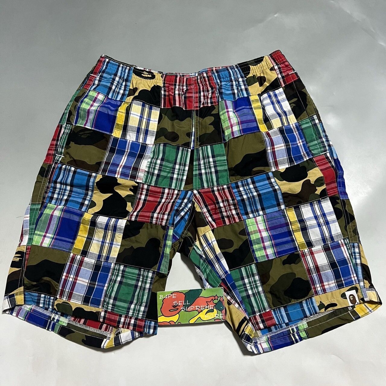 Bape BAPE patchwork short | Grailed