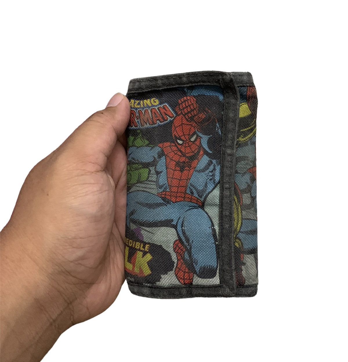 Marvel Comics rare vintage AOP marvel comics velcro wallets | Grailed