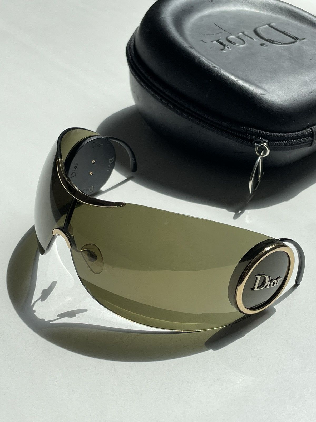 Dior Dior Ski Sunglasses Shield Mask Gold Brown Sport 2 Vintage | Grailed