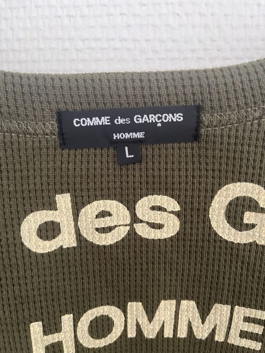 Comme des Garcons CDG green thermal crewneck | Grailed