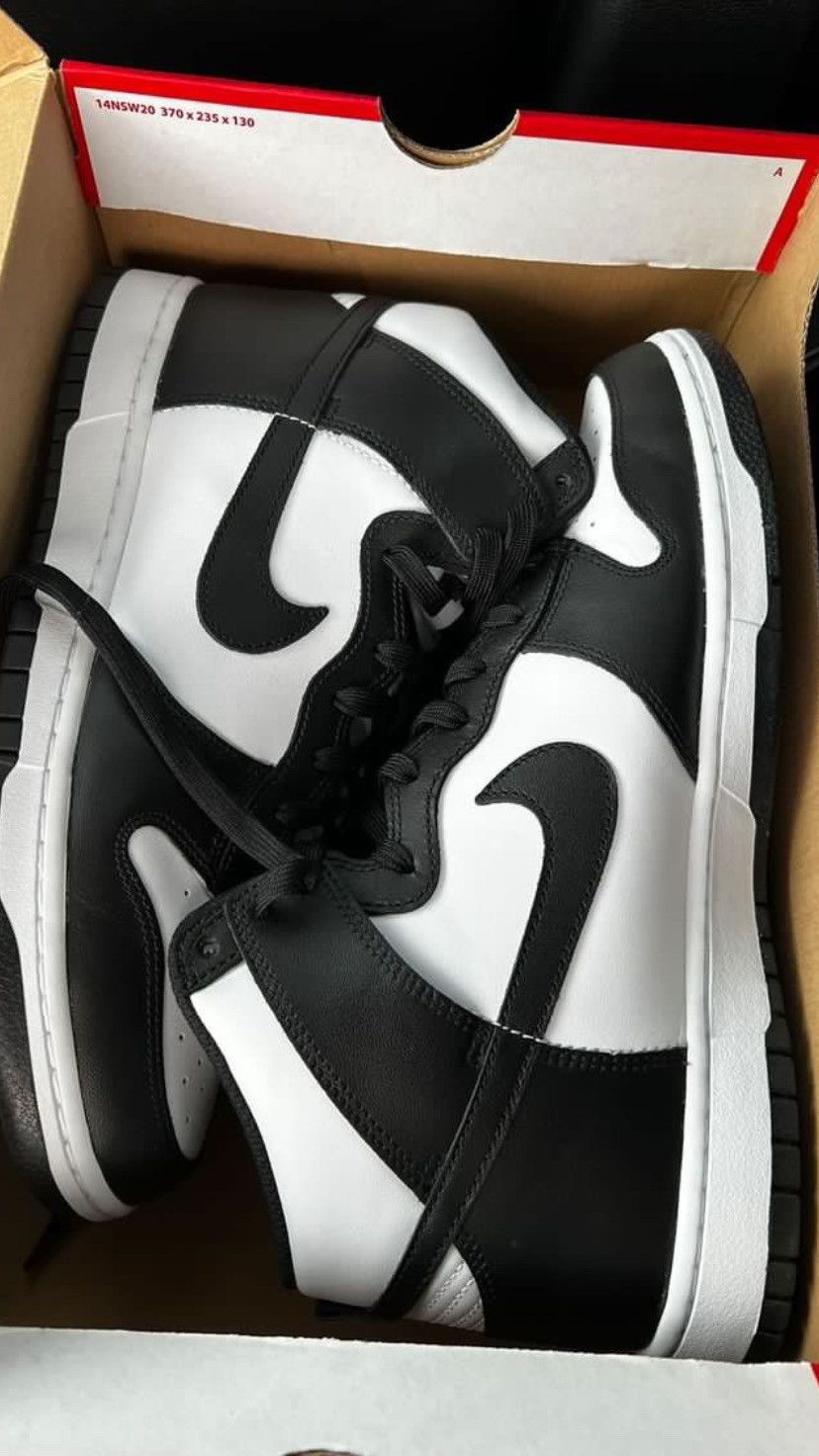 Nike Nike dunks high top panda | Grailed
