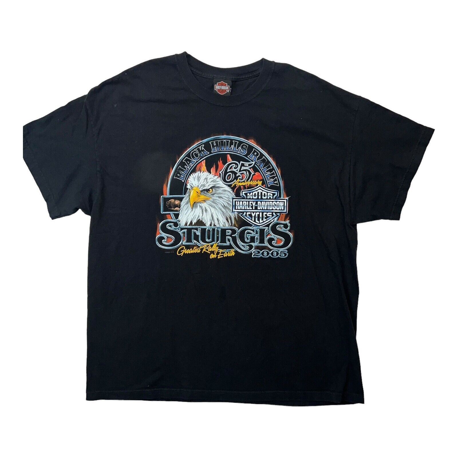 Harley Davison Harley Davidson VTG Black Men’s T-Shirt Size 3XL Biker Moto | Grailed