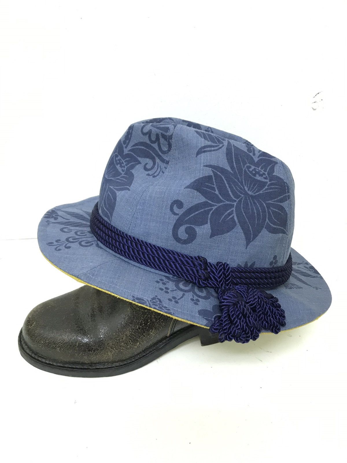 Needles × Nepenthes 🚀Made in Japan Needles Fedora Hat Wool Rayon Lining ...