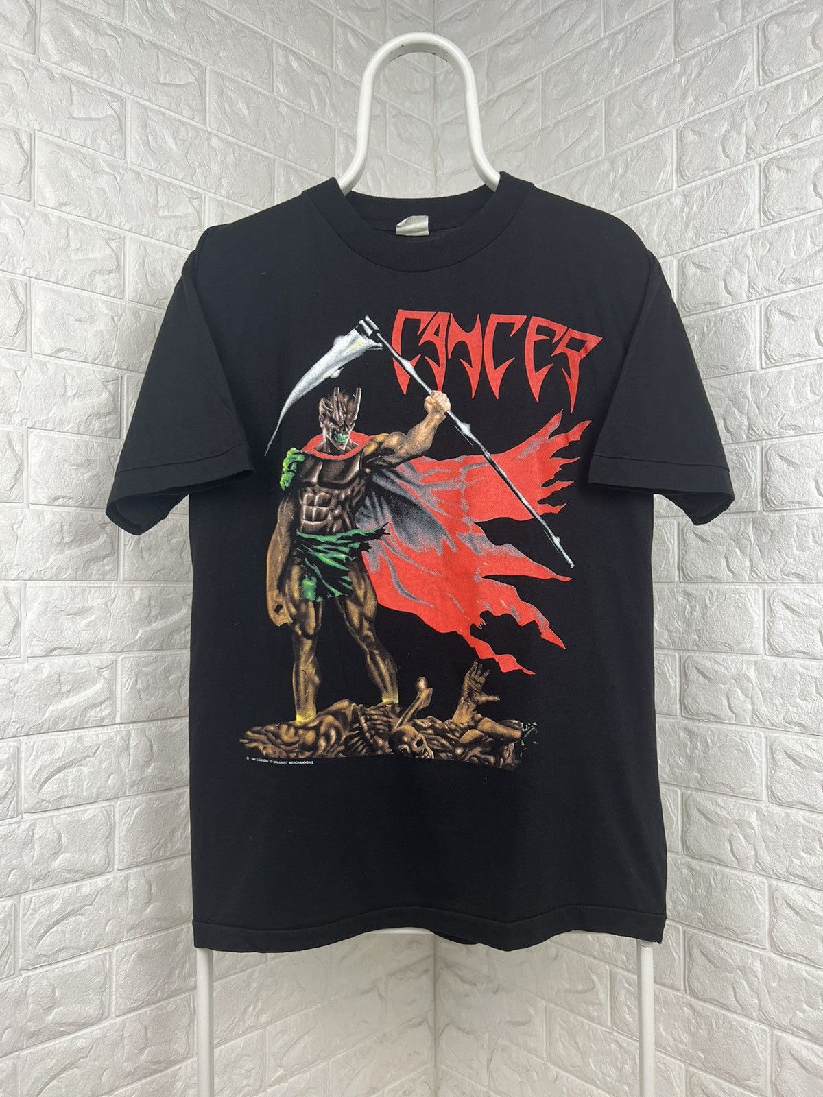 Band Tees × Vintage Vintage Cancer “Death Shall Rise” T-Shirt Tour 1991 ...