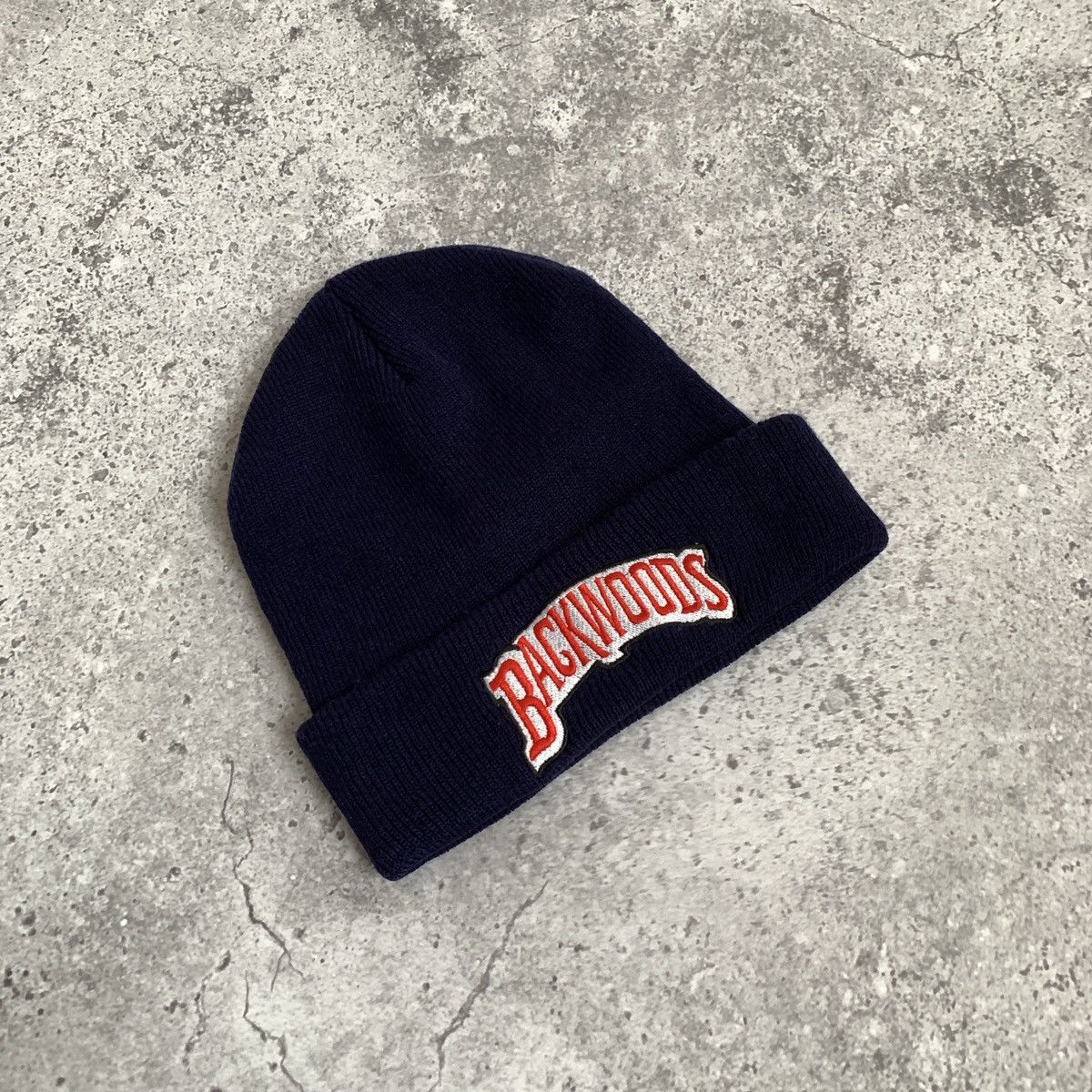 Streetwear × Vintage Vintage Backwoods 90s Blue Beanie Winter ...