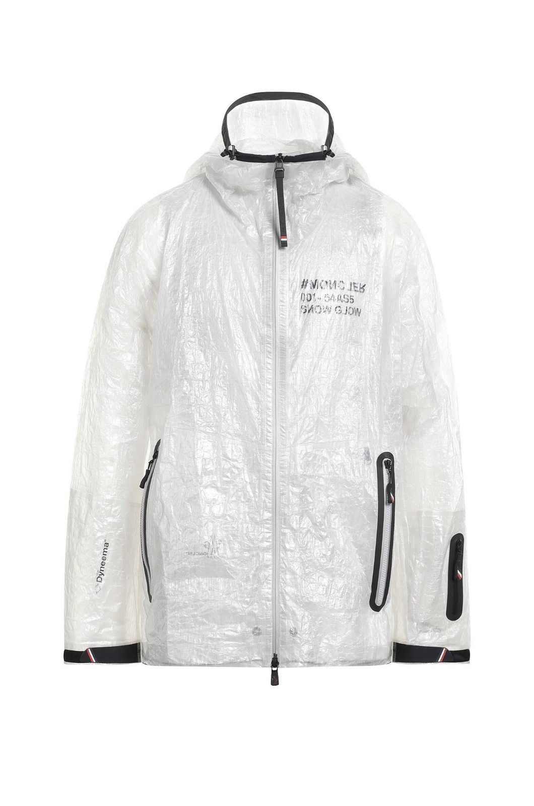 Moncler White Day-Namic Crinkled Dyneema Shell Hooded Rain Jacket, 3 ...