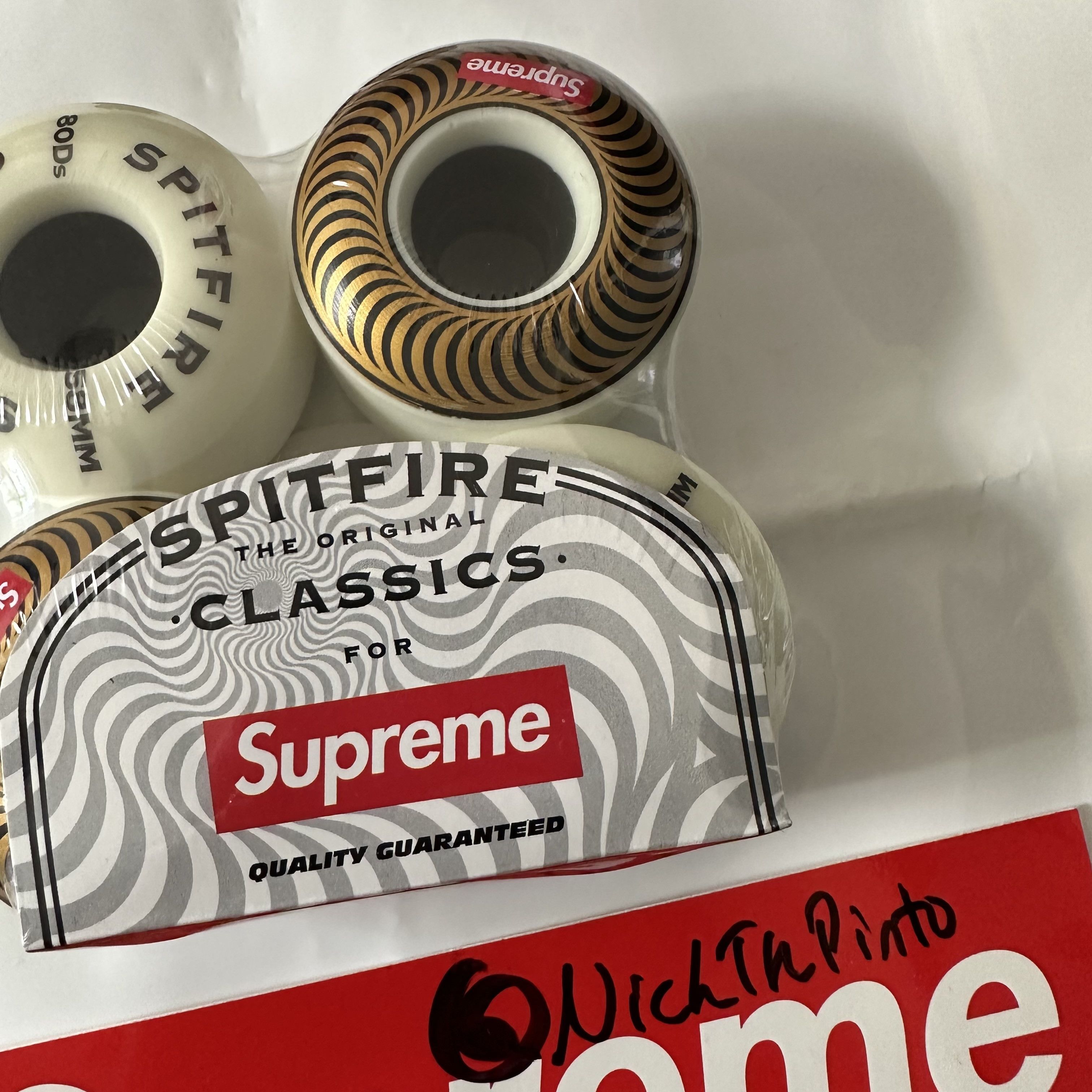 Spitfire × Supreme Spitfire Classic Wheels (Set of 4) | Grailed