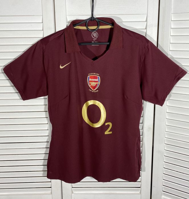 Vintage Nike arsenal Jersey O2 Highbury 1913-2006 Vintage football ...