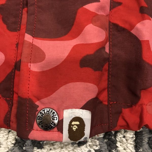 Bape OG Bape Red Camo Snowboarding Jacket | Grailed