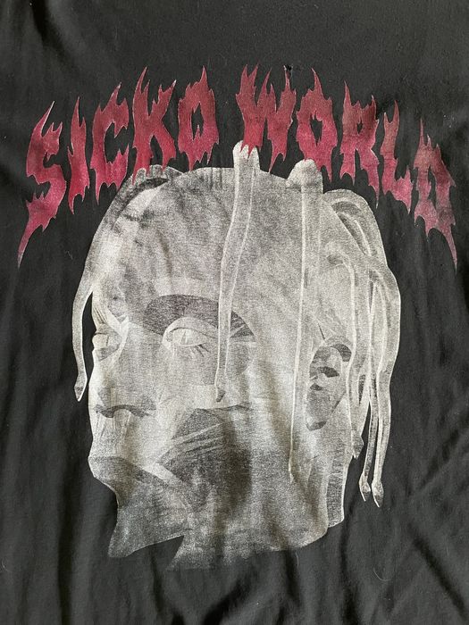 Travis Scott Luke Vicious Travis Scott Sicko World Tee | Grailed