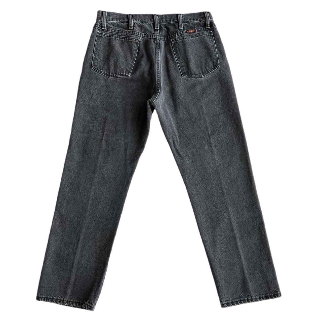 Rustler × Vintage Vintage Rustler Faded Black Denim Jeans | Grailed