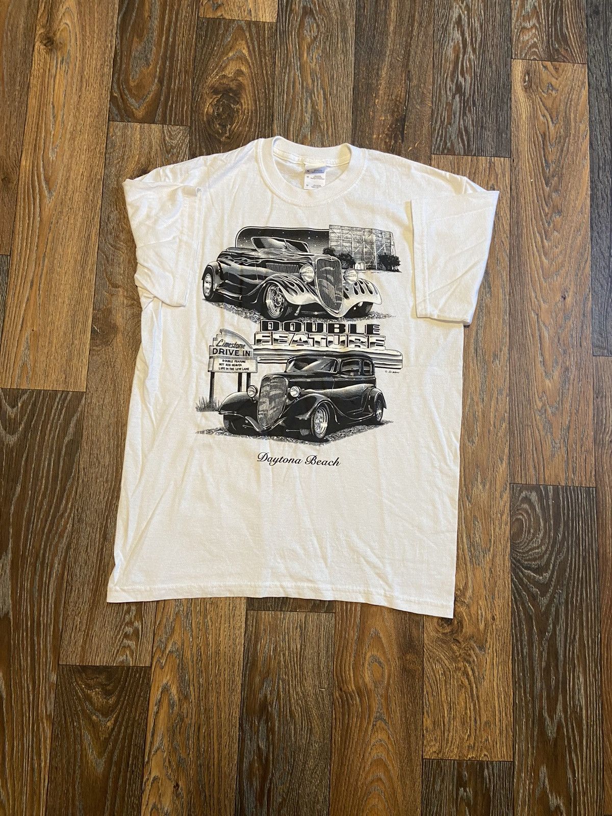 Vintage CRAZY Vintage Y2K Double Feature “Classic Car” Graphic Tee ...