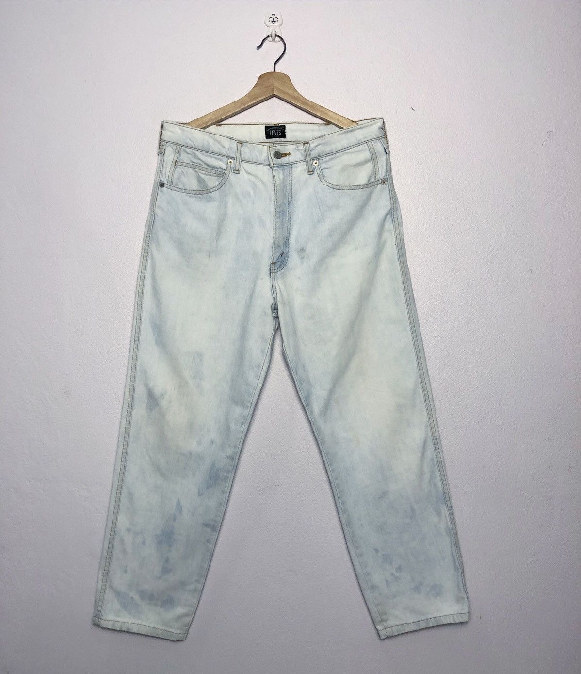 Vintage Rare Vintage Levi’s Big E Acid Wash Denim Jeans | Grailed