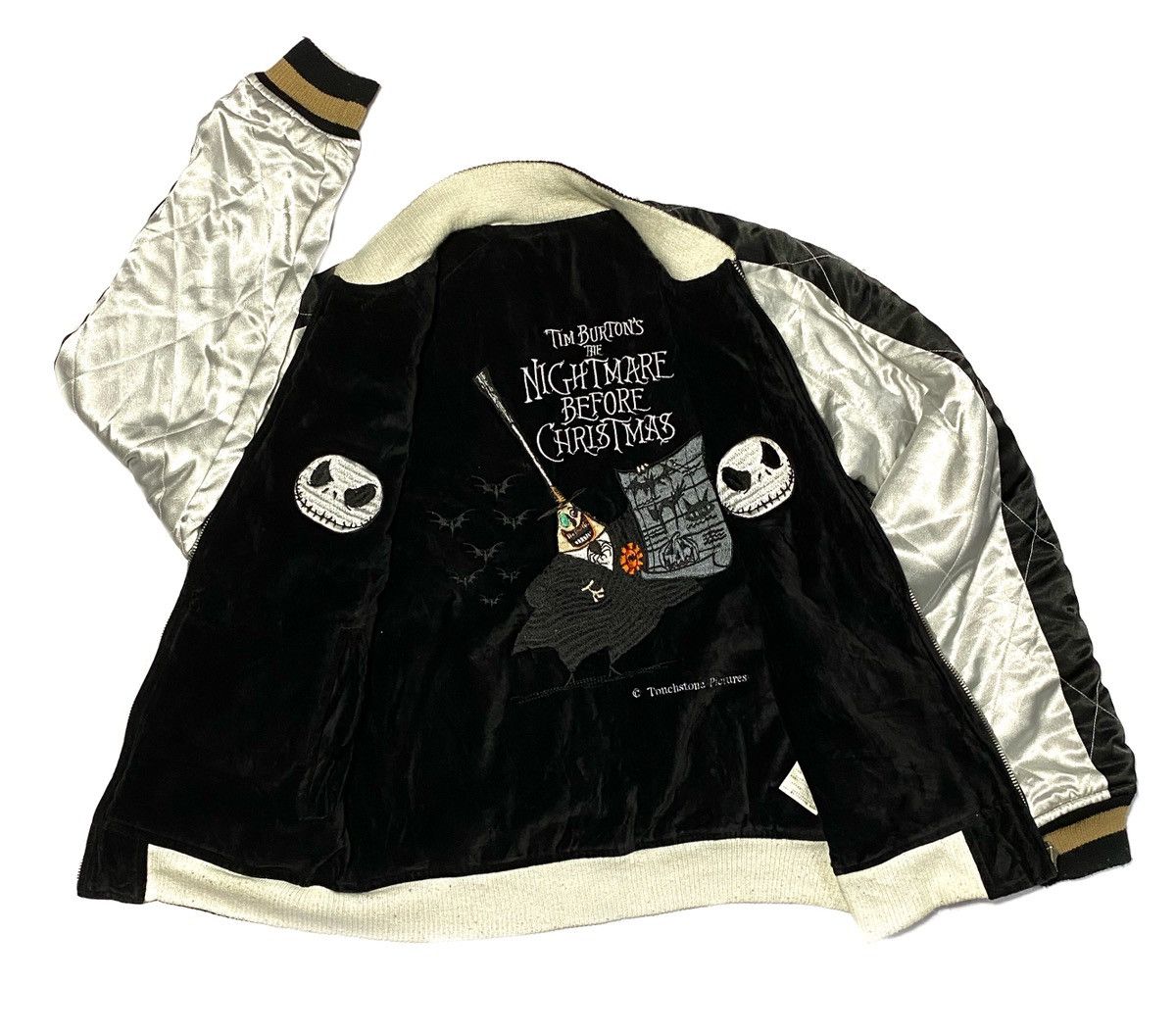 Disney × Movie × Sukajan Souvenir Jacket Tim Burton's Nvightmare Before ...