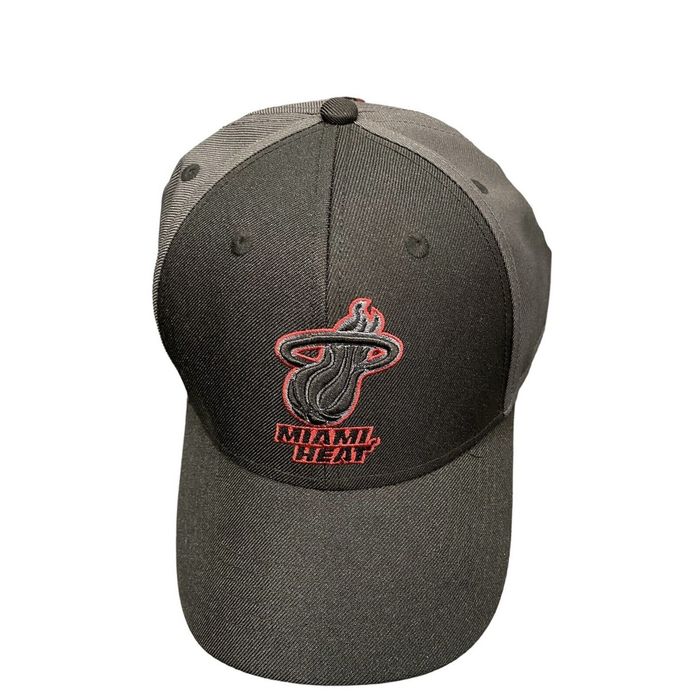 NBA MIAMI HEAT NBA Black and Gray 2 Tone Baseball Hat Cap | Grailed