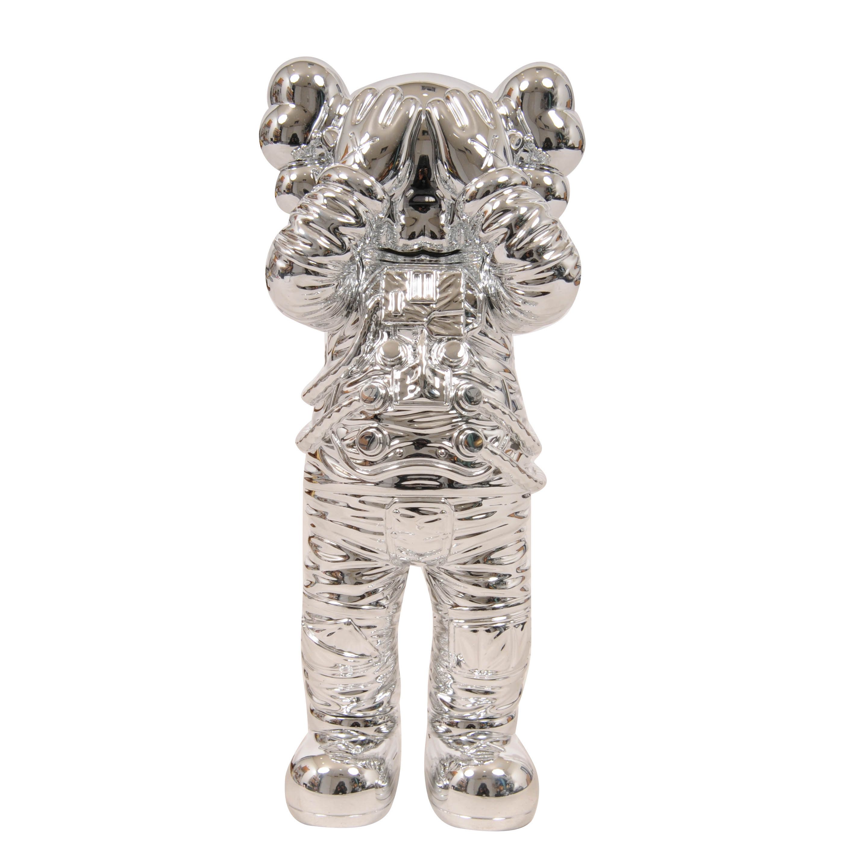 Kaws Holiday Space Figure Silver Chrome | Grailed