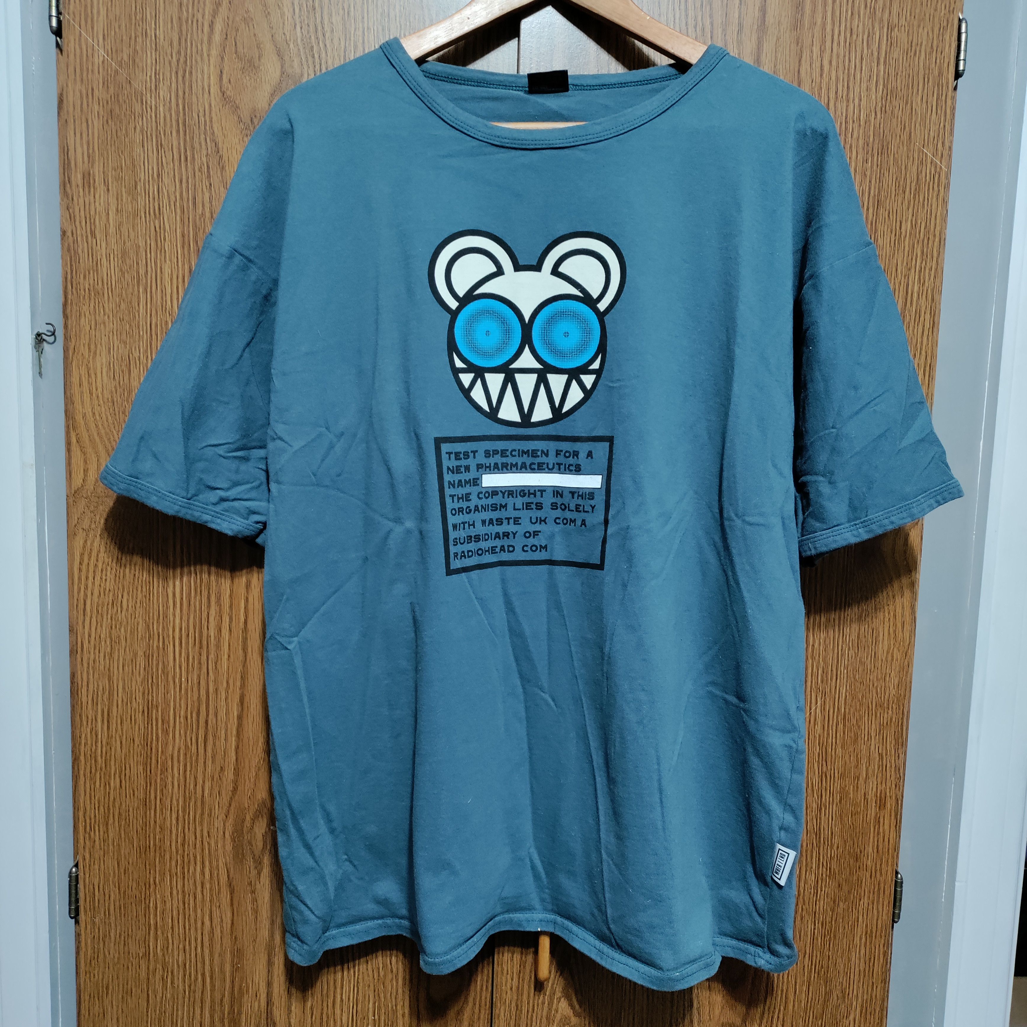 Band Tees Radiohead Vintage Test Specimen bear head logo XXL t-shirt ...