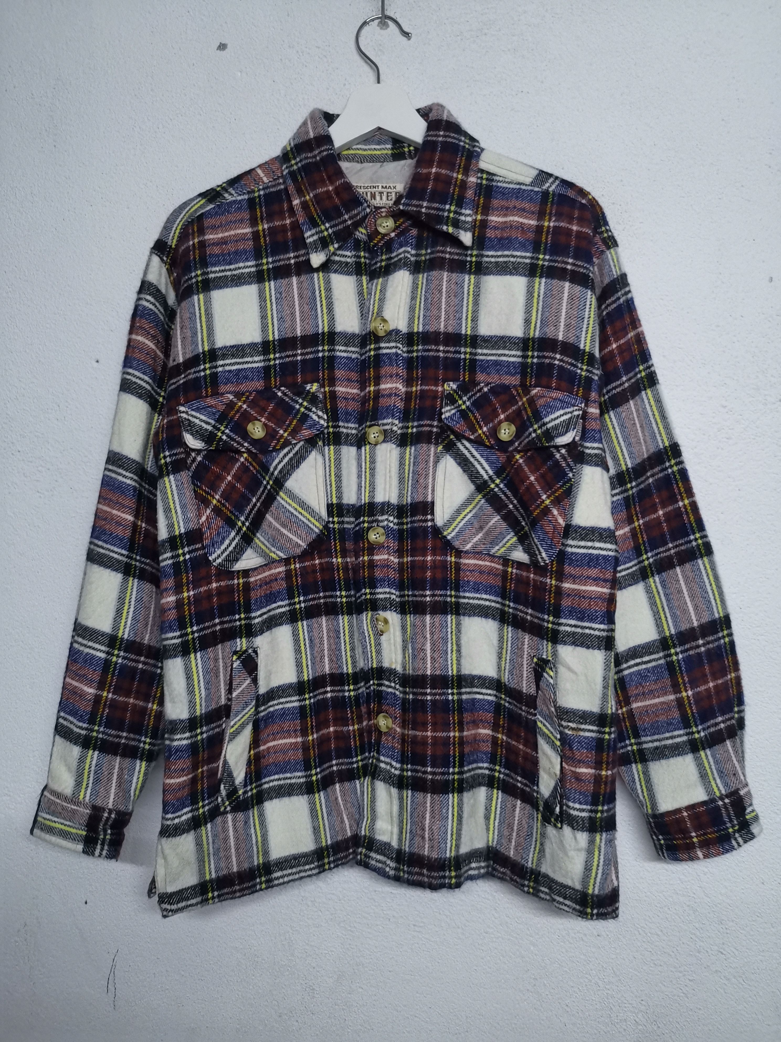 Designer Japanese Brand Crescent Max Hunter Flannel Jacket | Grailed