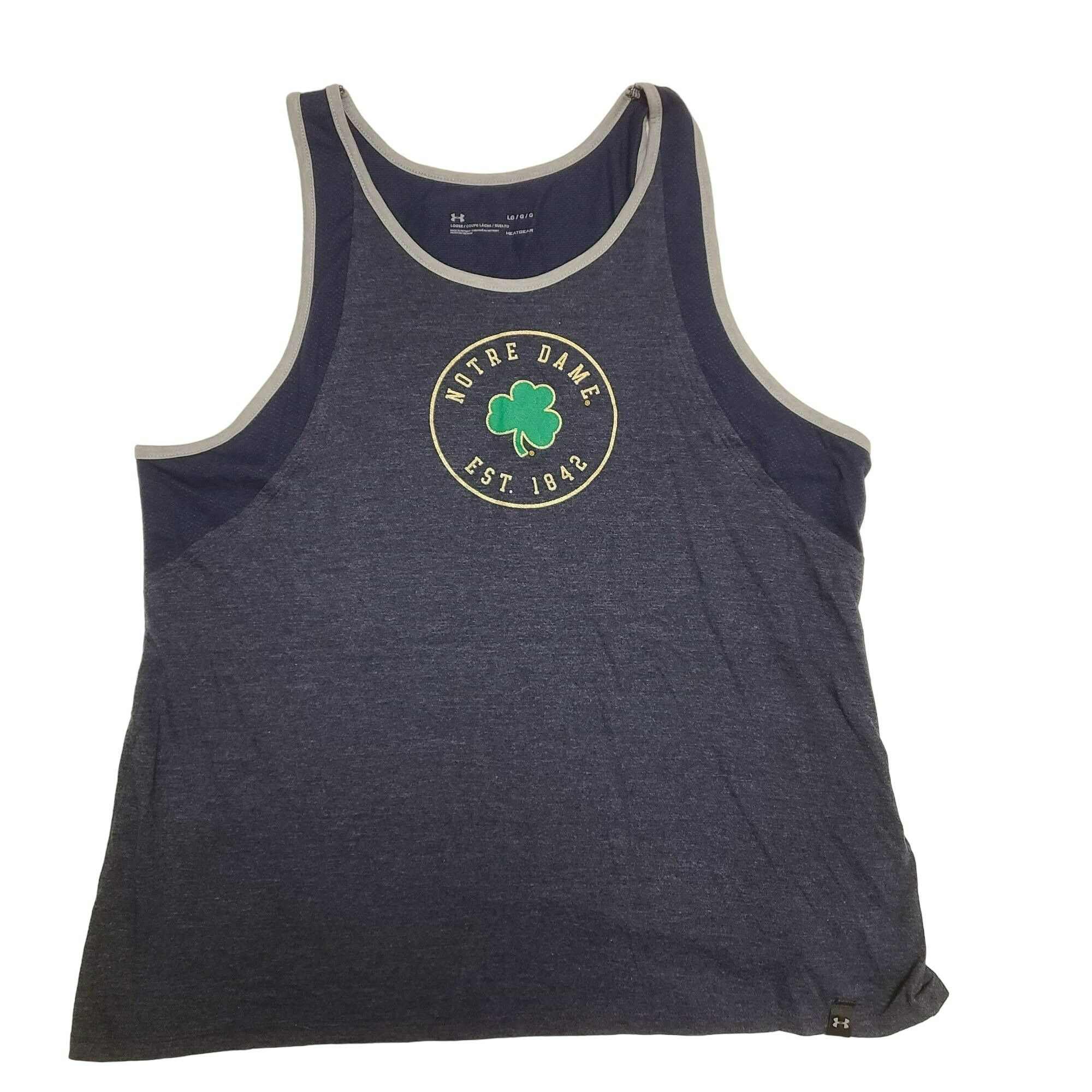 Under Armour Under Armour Notre Dame College Tank Top Loose Fit Heat ...
