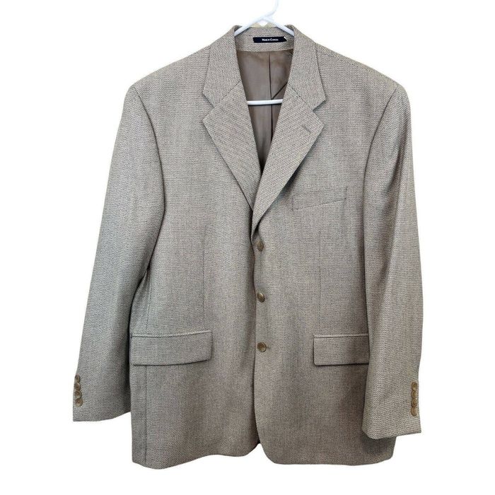 Ralph Lauren Ralph Ralph Lauren Silk/Wool Barleycorn Pattern Blazer 44R | Grailed