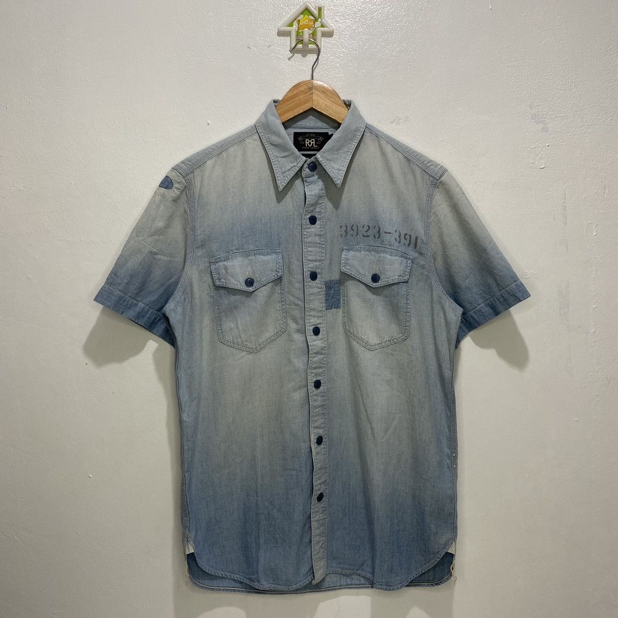 RRL Ralph Lauren Double RL US Navy Chambray Shirt | Grailed