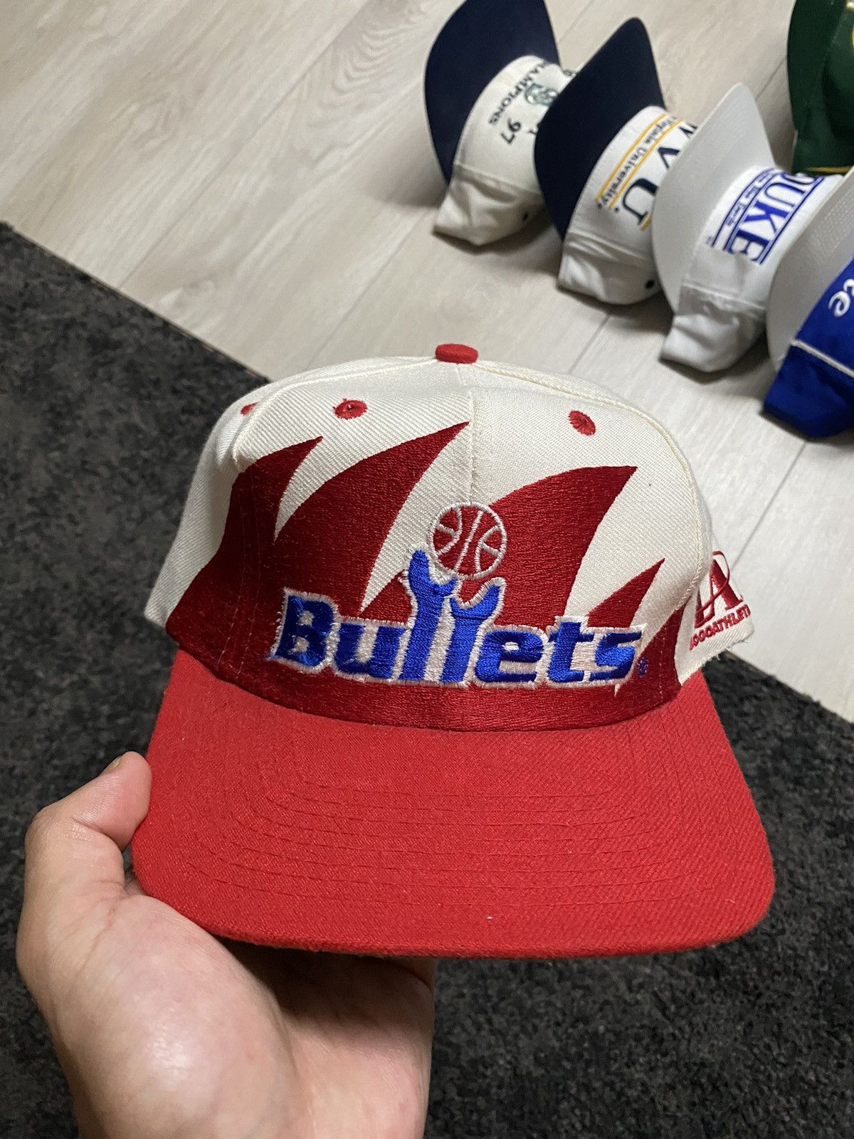Vintage Washington Bullets Sharktooth Logo Athletic Vintage Snapback ...