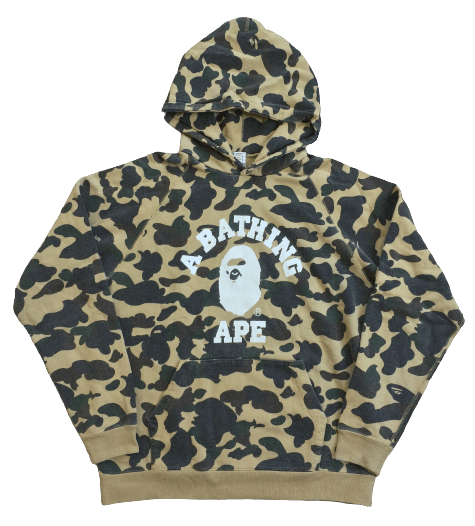 Bape OG Bape 1st Camo College Pullover Hoodie | Grailed