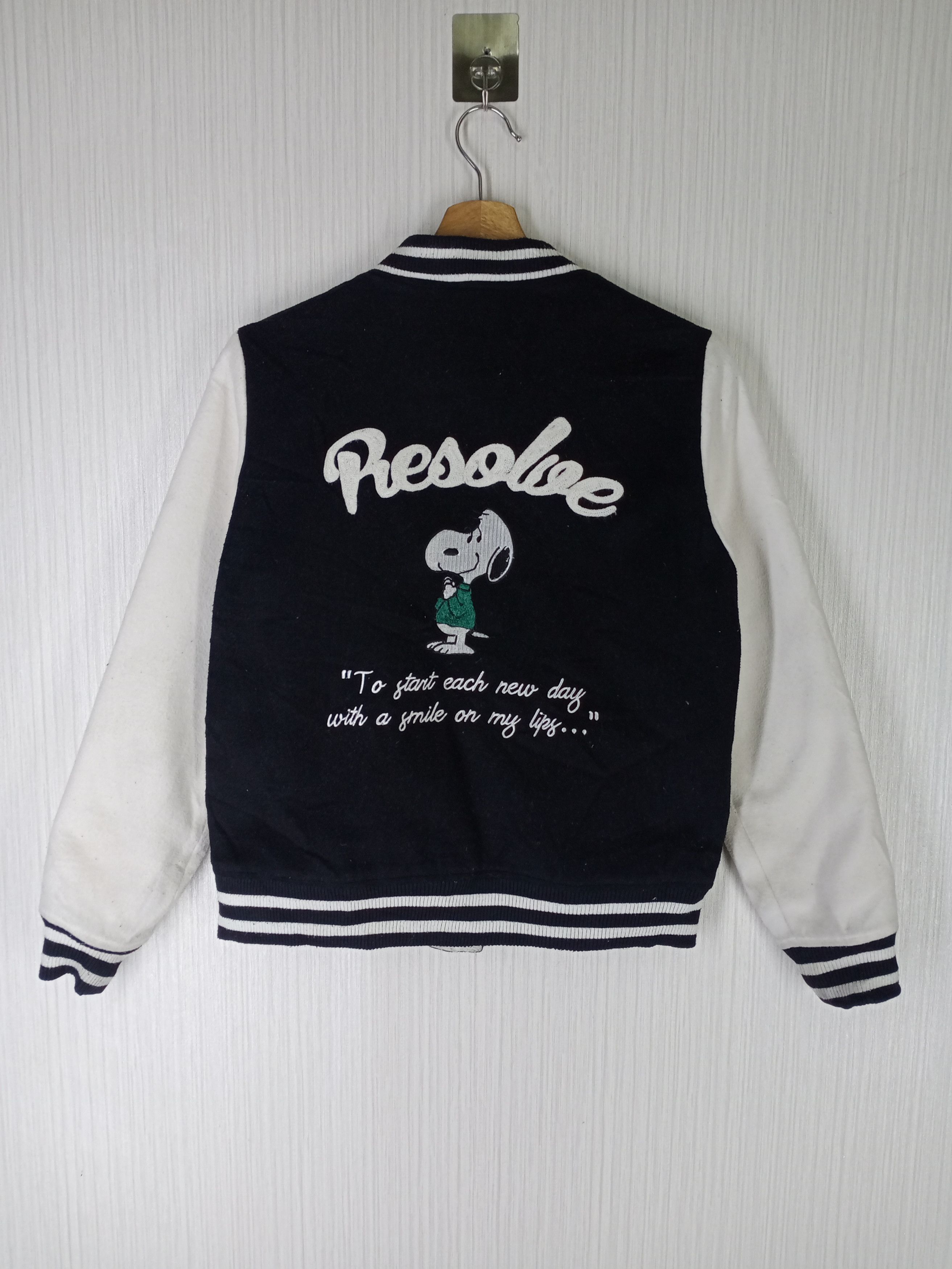 Peanuts Snoopy Peanuts Varsity Jacket Sweater | Grailed