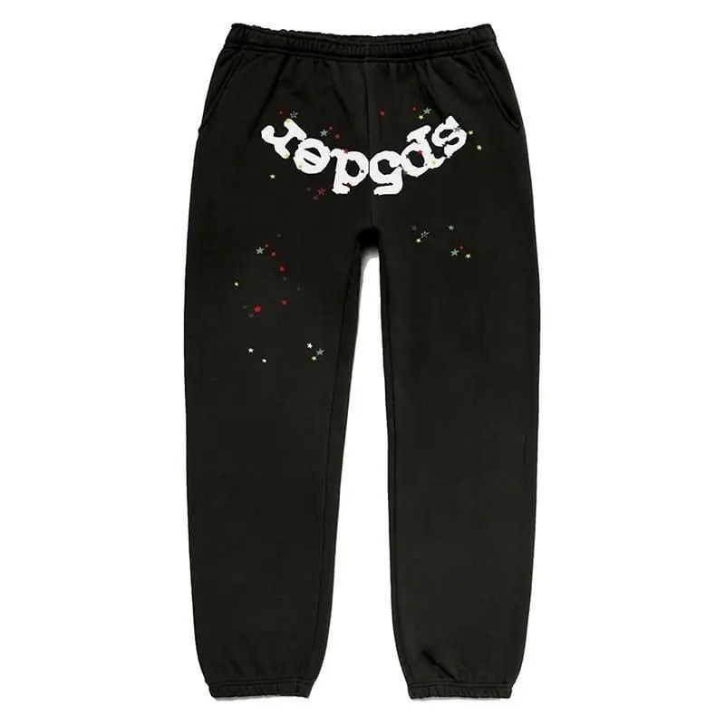 Spider × Spyder × Young Thug Sp5der Worldwide Black Sweatpants | Grailed