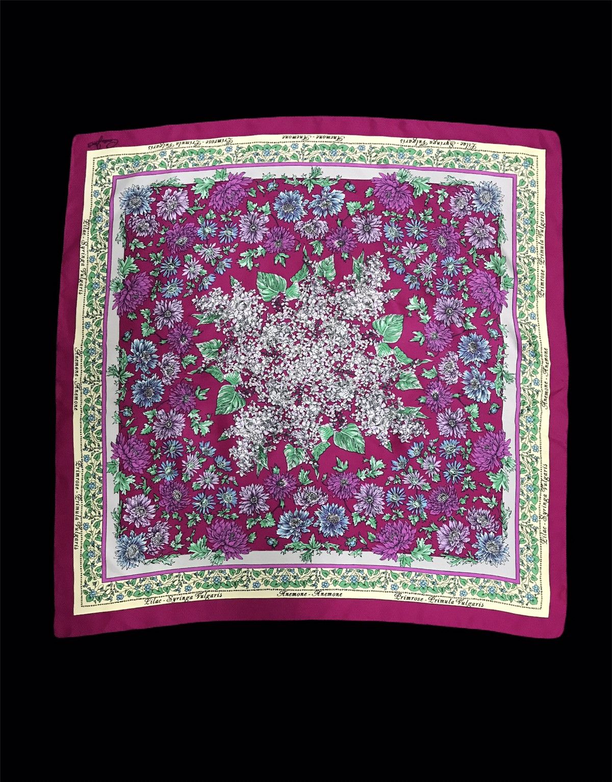 Other × Vintage 90s Cornelia James Scarf Primula Vulgaris Floral Design | Grailed