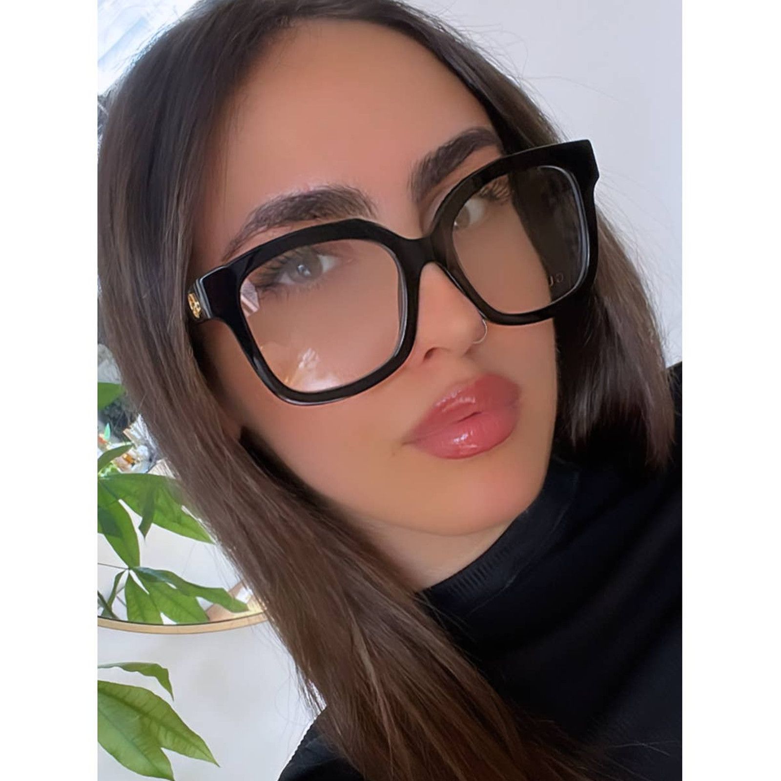 Gucci NEW Gucci GG1258O Black Oversized Square Eyeglasses Frames | Grailed