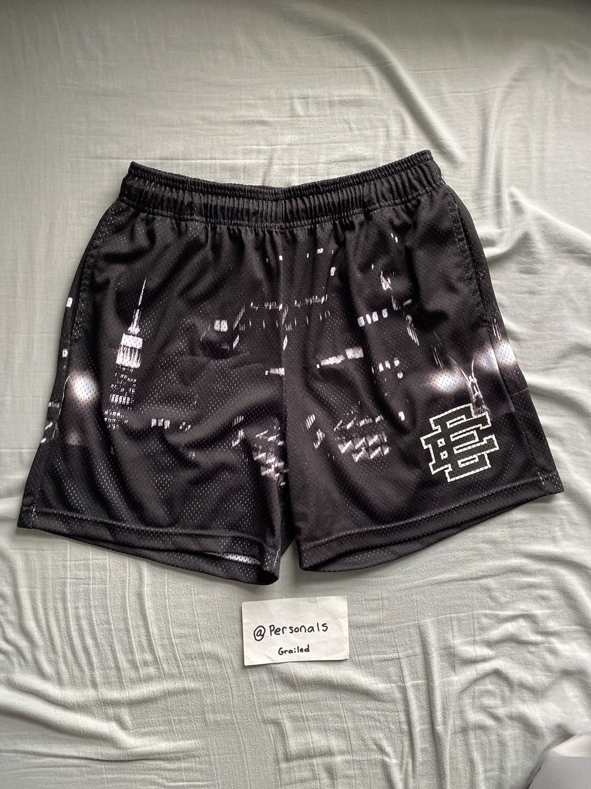 Eric Emanuel × Streetwear Eric Emanuel Black Skyline Shorts Large | Grailed