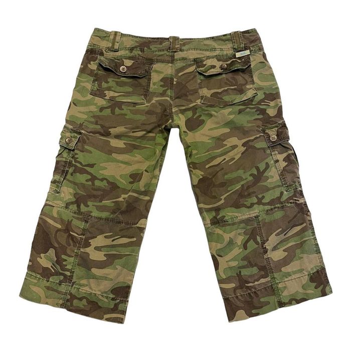 Vintage VTG Y2K Roxy lowrise baggy skater grunge camo cargo Capris ...
