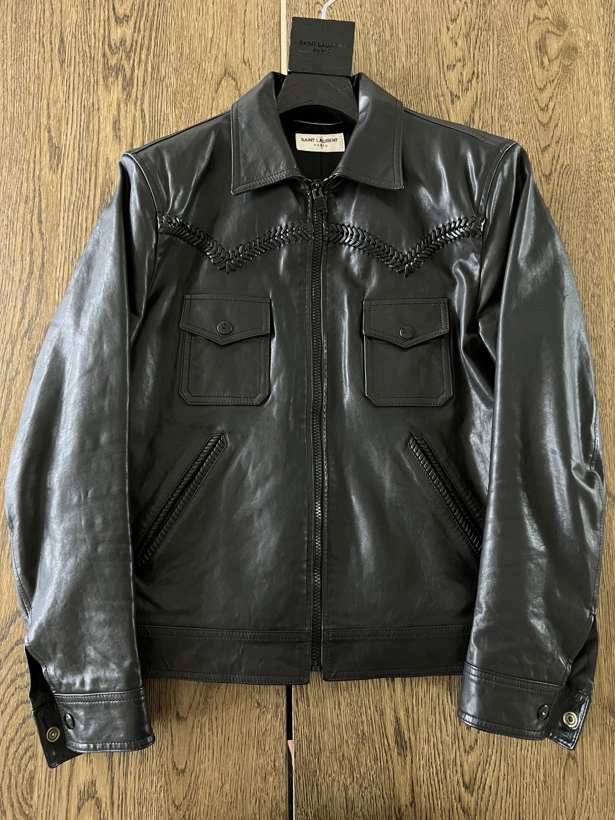 Hedi Slimane × Saint Laurent Paris Saint Laurent Paris Western Leather ...