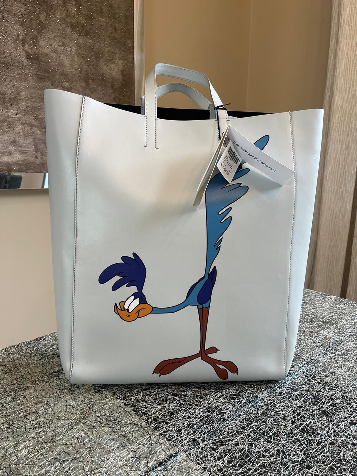 Raf Simons Road Runner Tote Bag in Off White | Grailed
