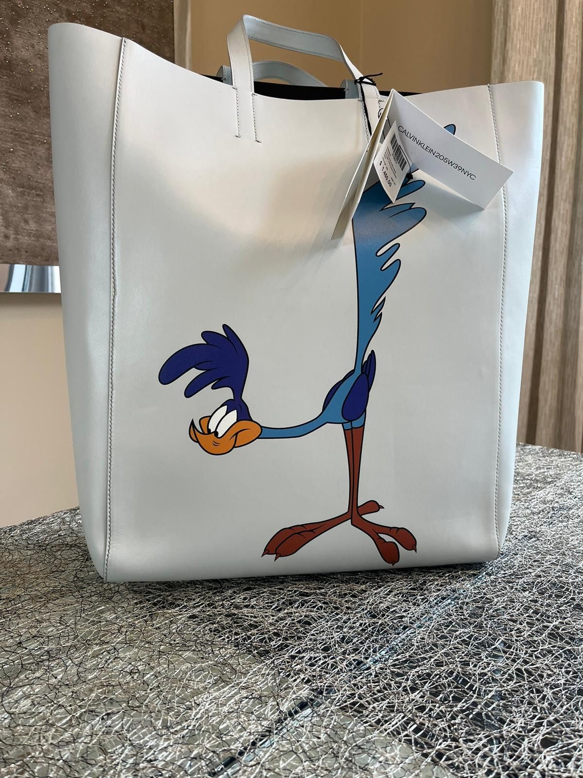 Raf Simons Road Runner Tote Bag in Off White | Grailed