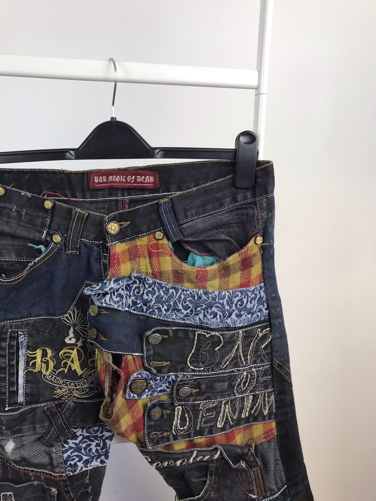 Rare Vintage Bar Magic Of Denim Distressed Faded Jeans Crushed | Grailed