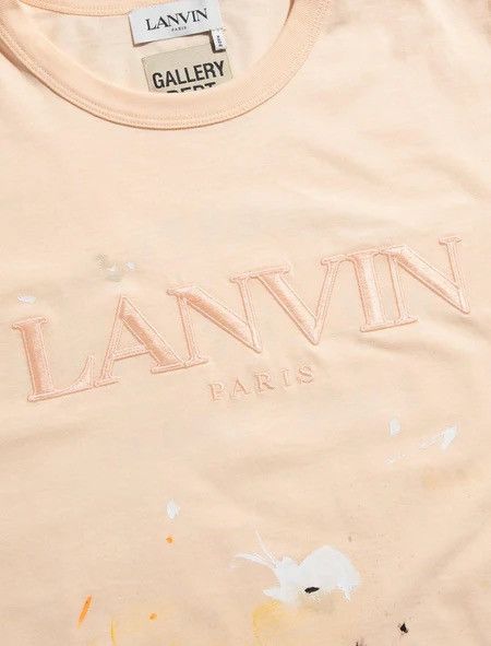 Lanvin Lanvin x Gallery Dept. Paint Splatter Logo T-Shirt | Grailed
