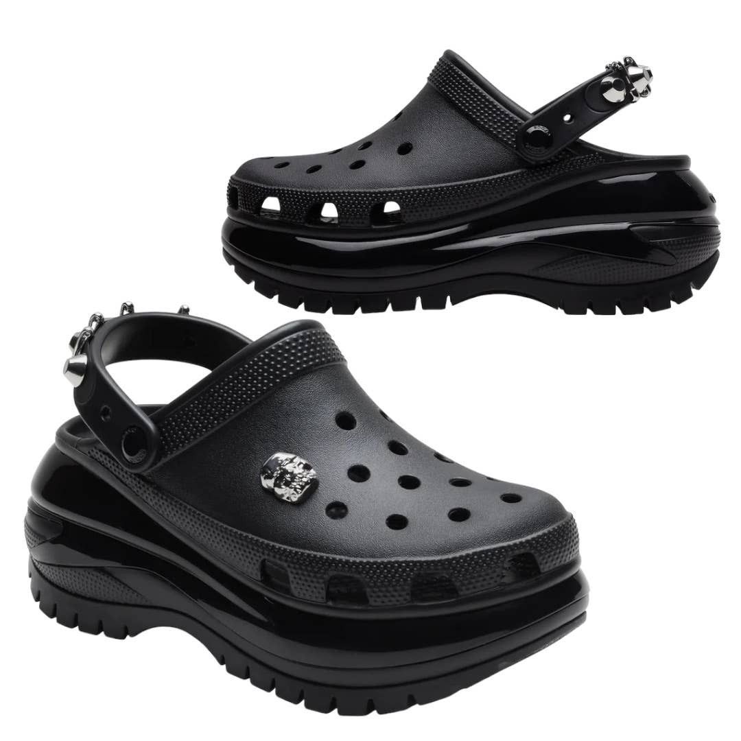 Crocs NEW Crocs Mega Crush Rebel Classic Clogs Black 208328 | Grailed