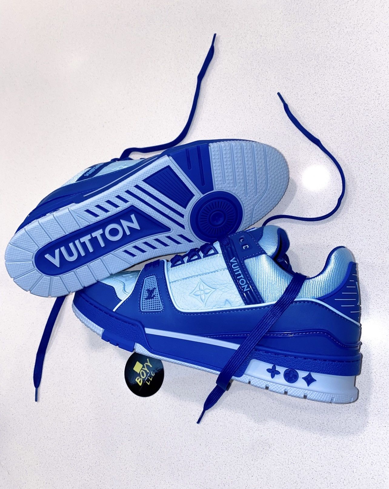 Louis Vuitton Lv Monogram trainers lv8.5 US10 | Grailed