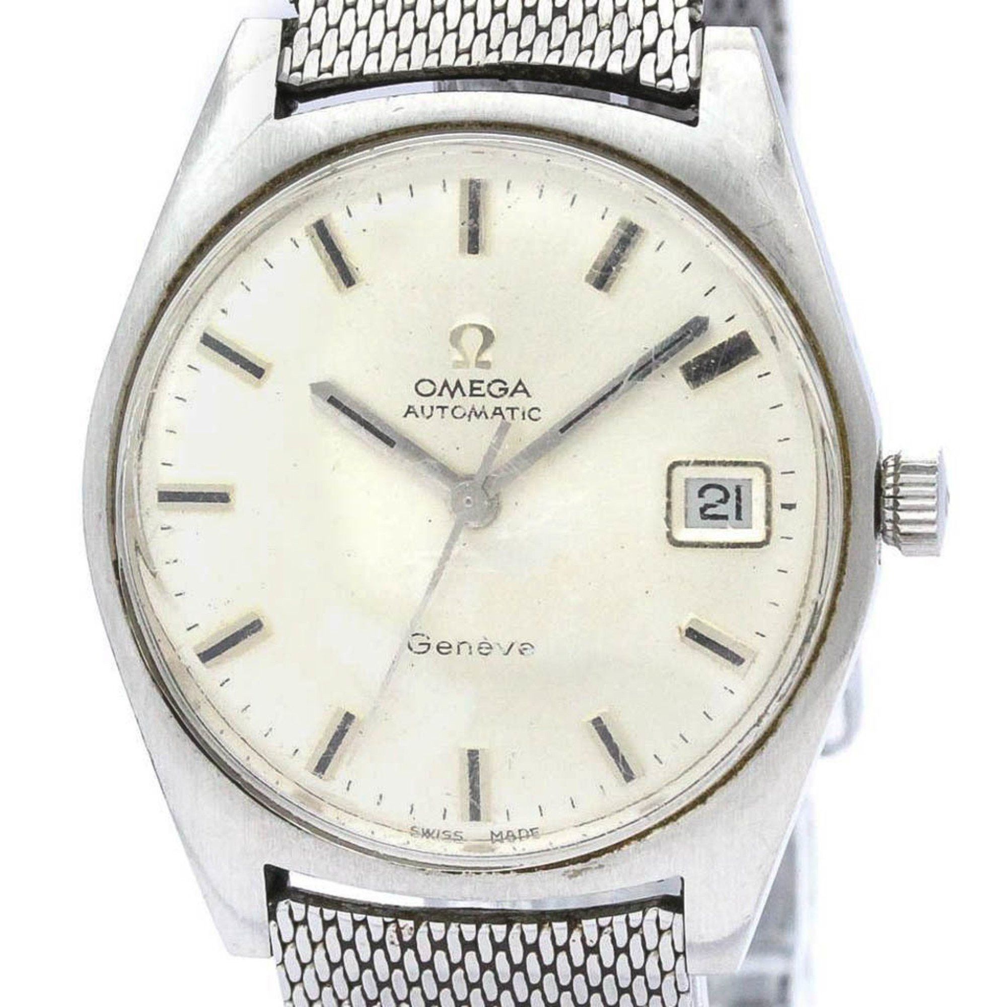Omega Vintage OMEGA Cal 565 Geneve Automatic Steel Mens Watch 166.041 ...