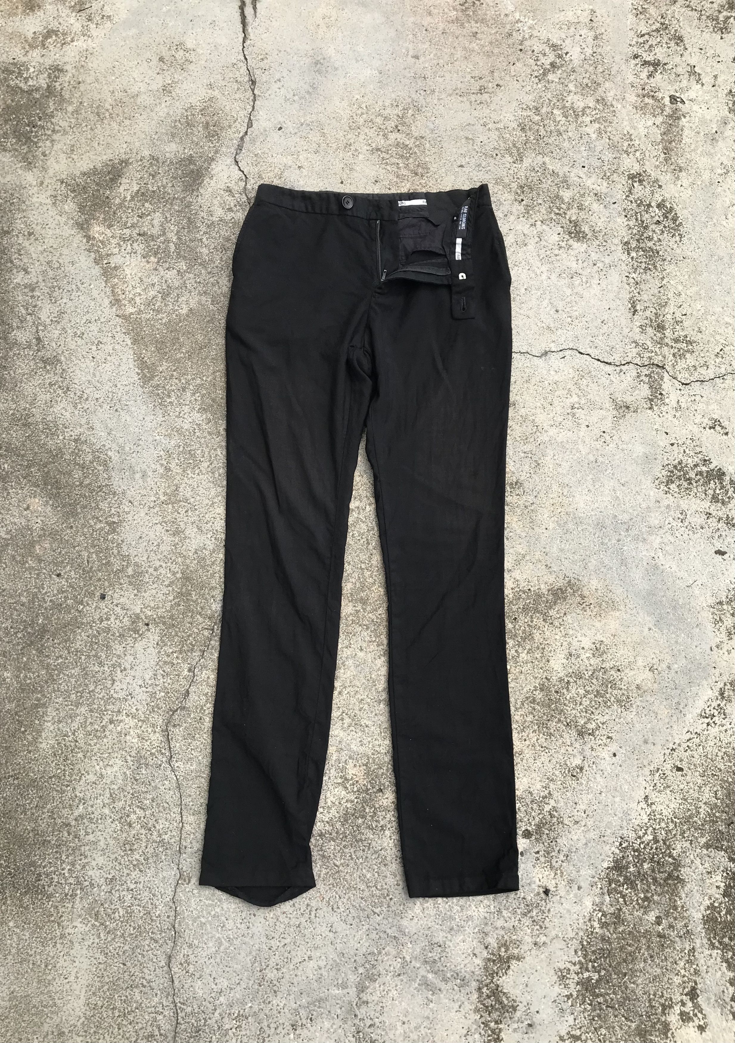 Raf Simons AW2007 Raf Simons Black Pants Distressed | Grailed
