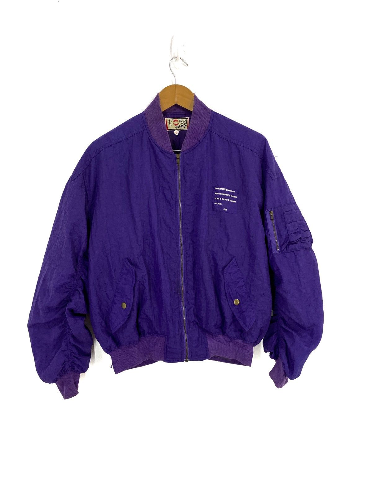 Fiorucci Vintage Fiorucci Bomber Jacket Big Logo Rare Color Design ...