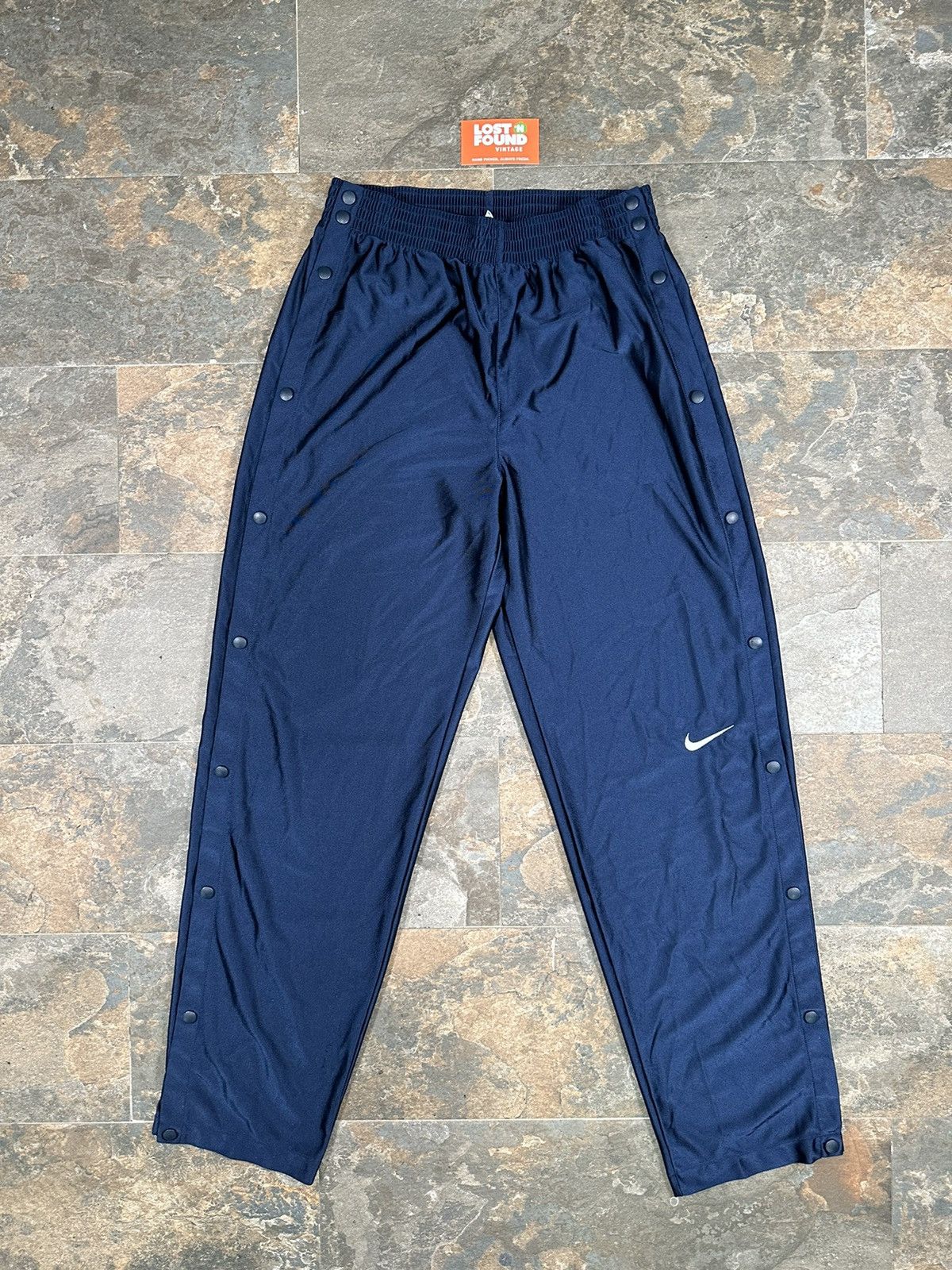 Nike ‘90s Vintage Nike Satin Tear Away Button Up Track Pants | Grailed