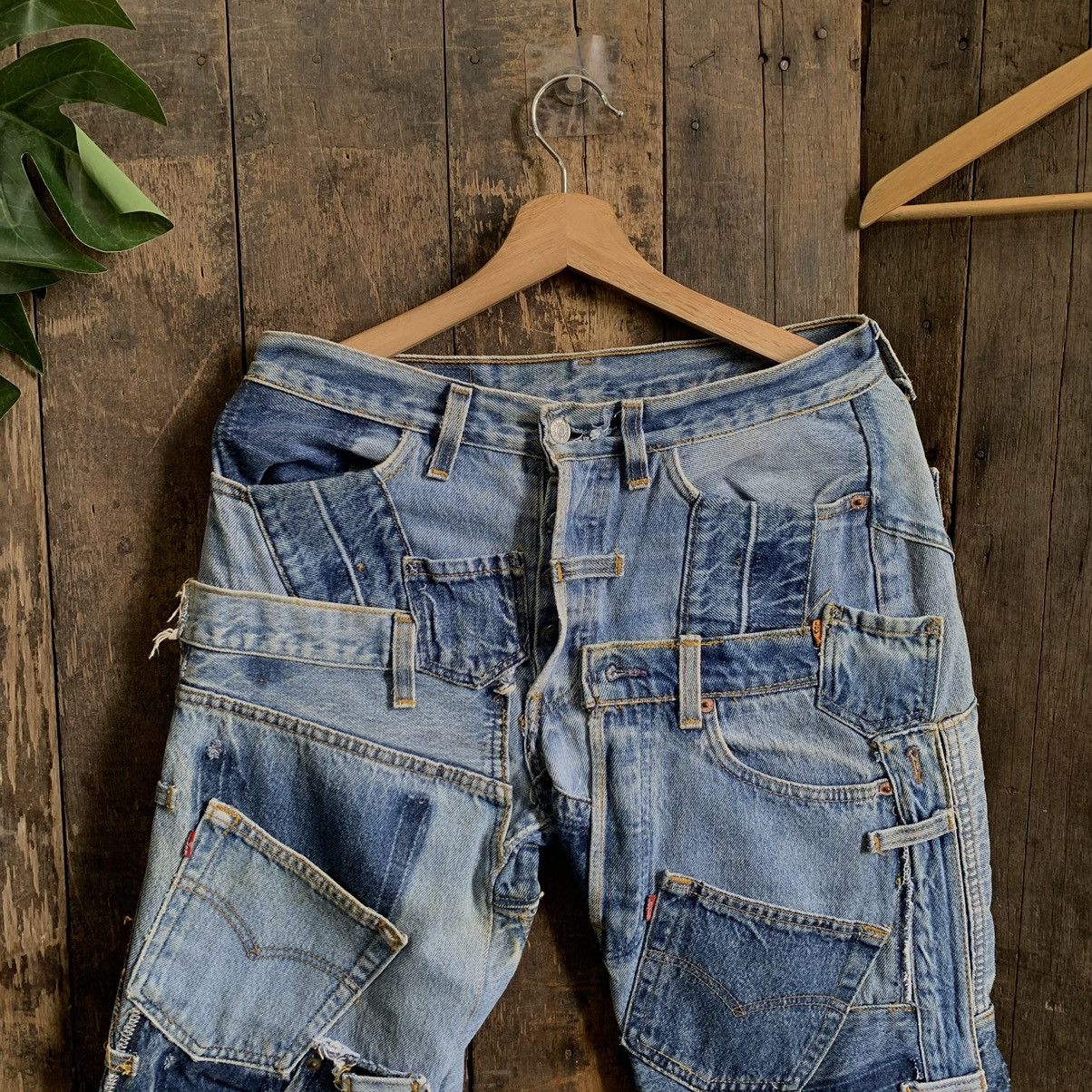 Levi's × Streetwear × Vintage Vintage Levis 501 Custom Patchwork Denim ...