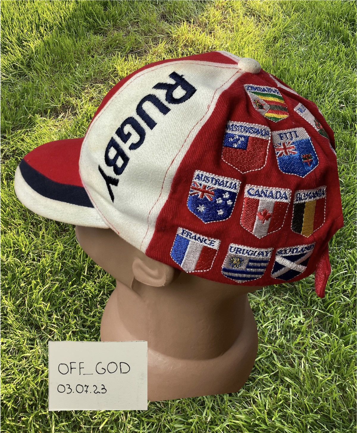 Vintage Vintage Rugby Cap multi flags all country England big logo ...