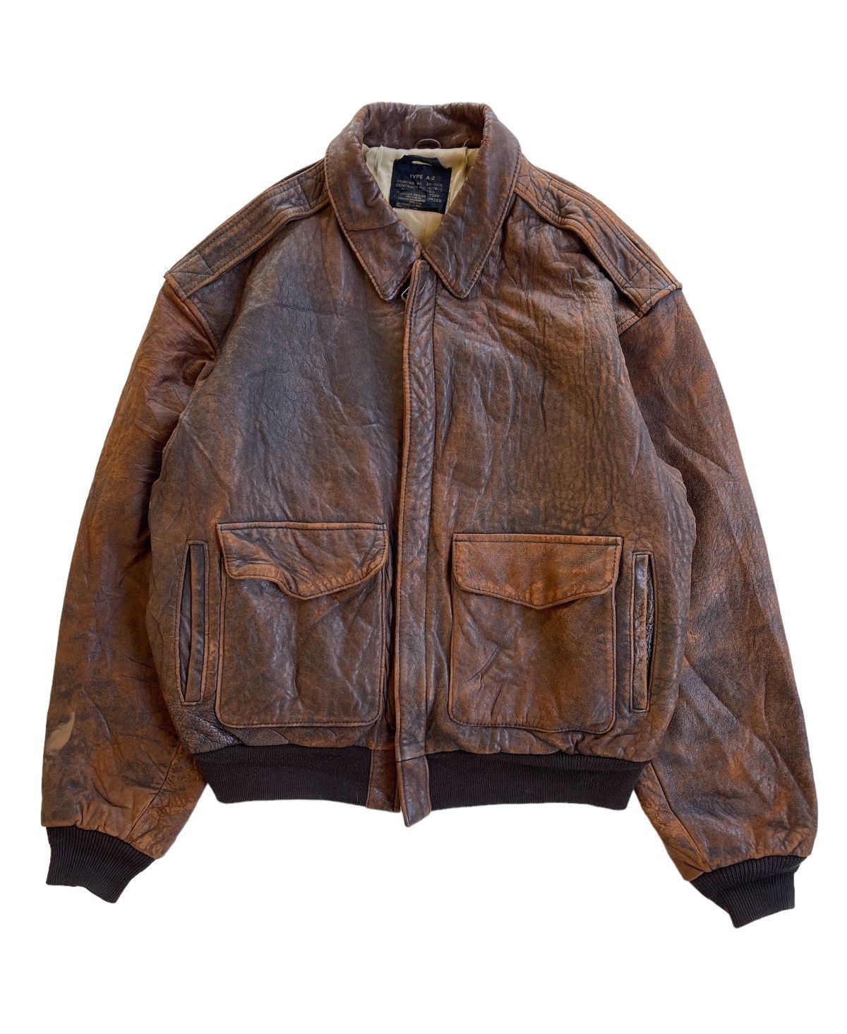 Avirex × Military × WWII Impressions Vintage Avirex 1987 Type A-2 Flight Jacket | Grailed