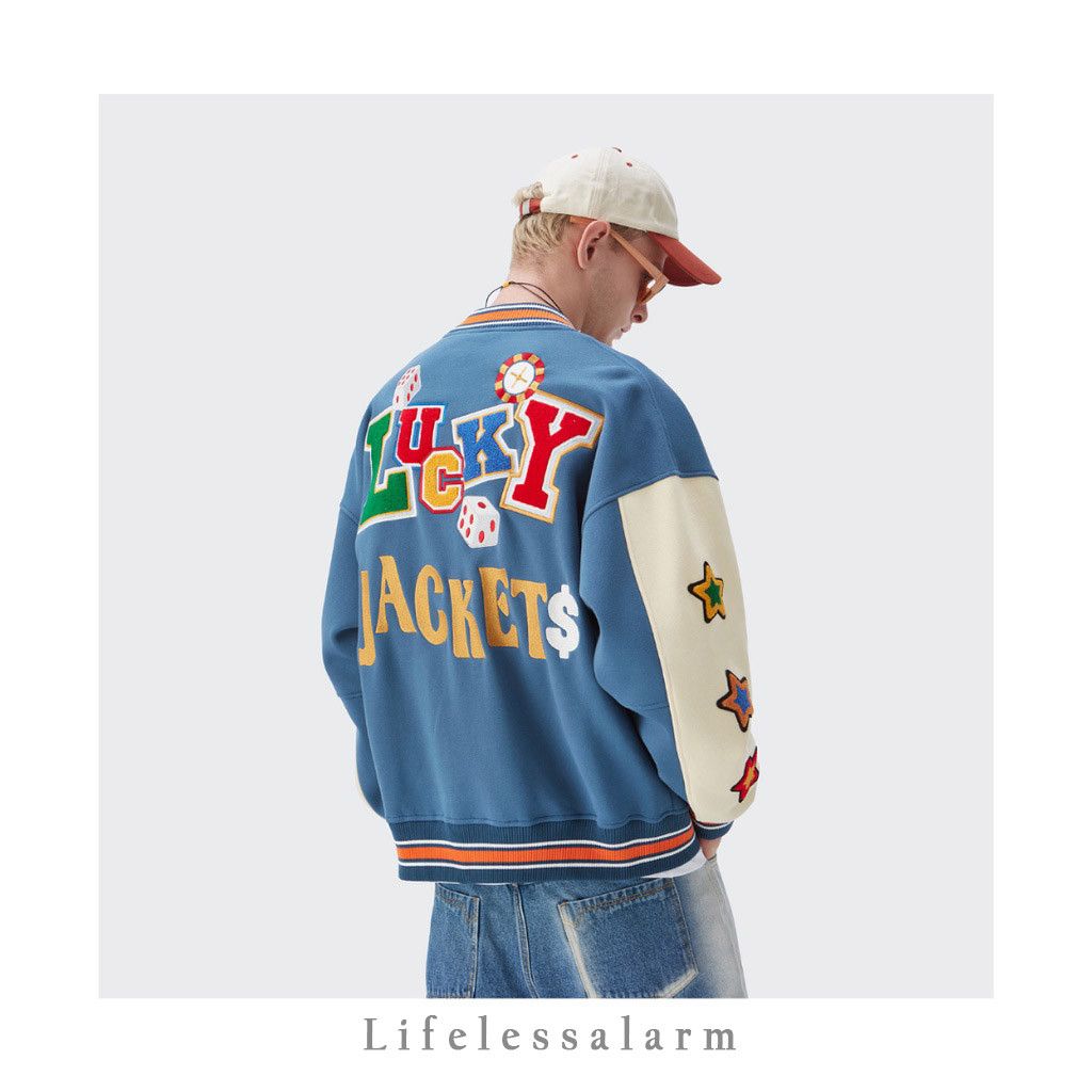 Varsity lucky varsity jacket style | Grailed