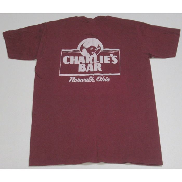 Generic Vintage 80s Charlie's Bar T-Shirt Ohio Chaplin Single Stitch ...